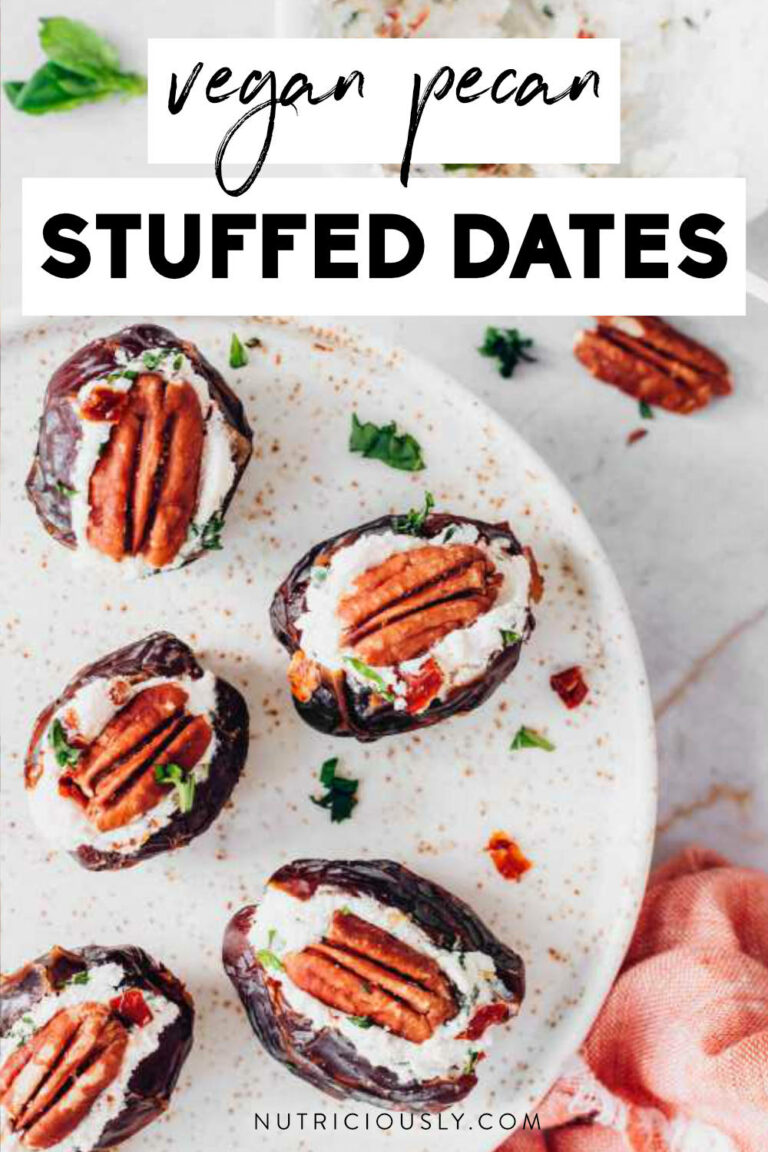Creamy Pecan Stuffed Dates (Vegan) – Nutriciously