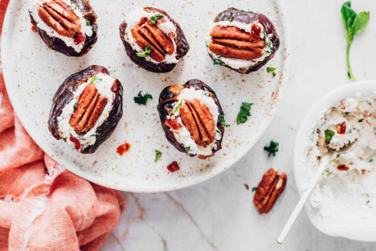 Creamy Pecan Stuffed Dates (Vegan) – Nutriciously