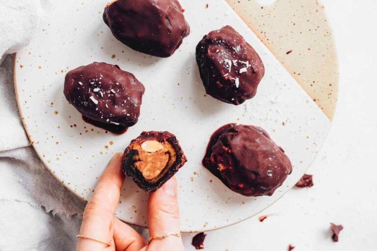 Chocolate-Covered Snickers Dates – Nutriciously