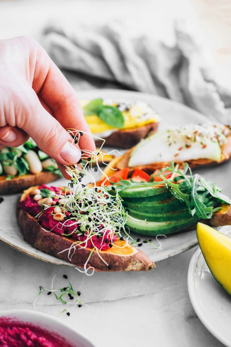 Vegan Sweet Potato Toasts (6 Toppings!) – Nutriciously